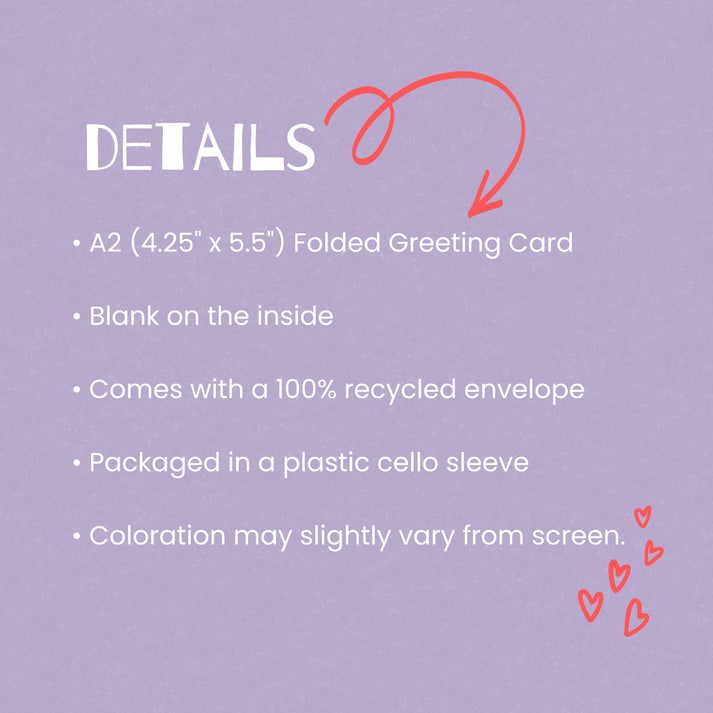 All You Need Is Love Cute Heart Greeting Card – Feira Pop